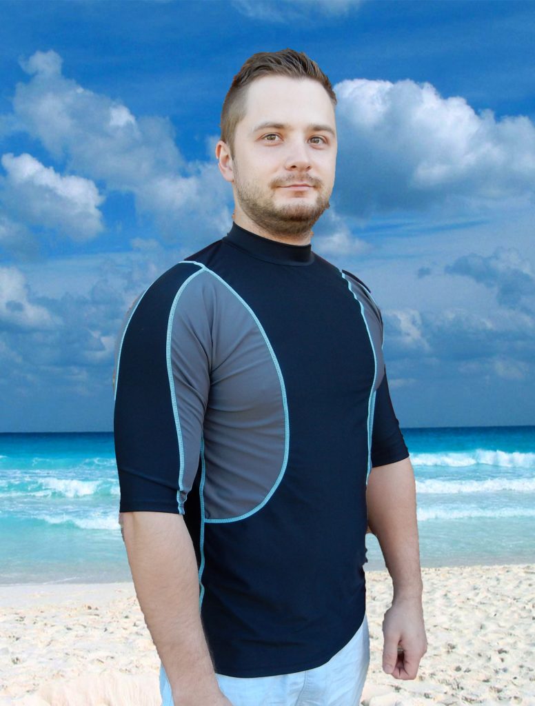 Black Grey Panel Short Sleeve Shirt – Radicool Australia